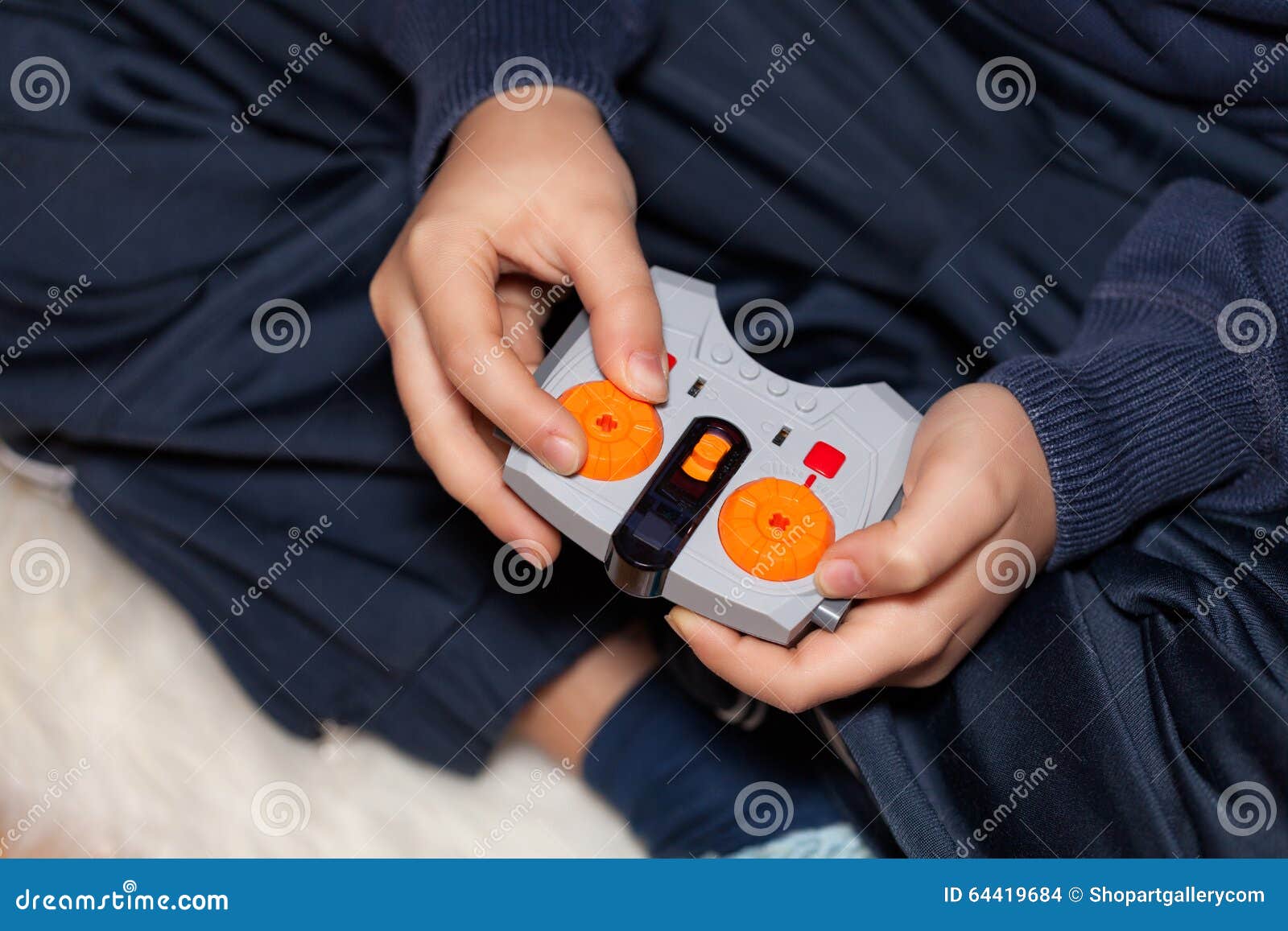 Boy Hands Holding Toy Remote Control Stock Photo - Image of leisure ...