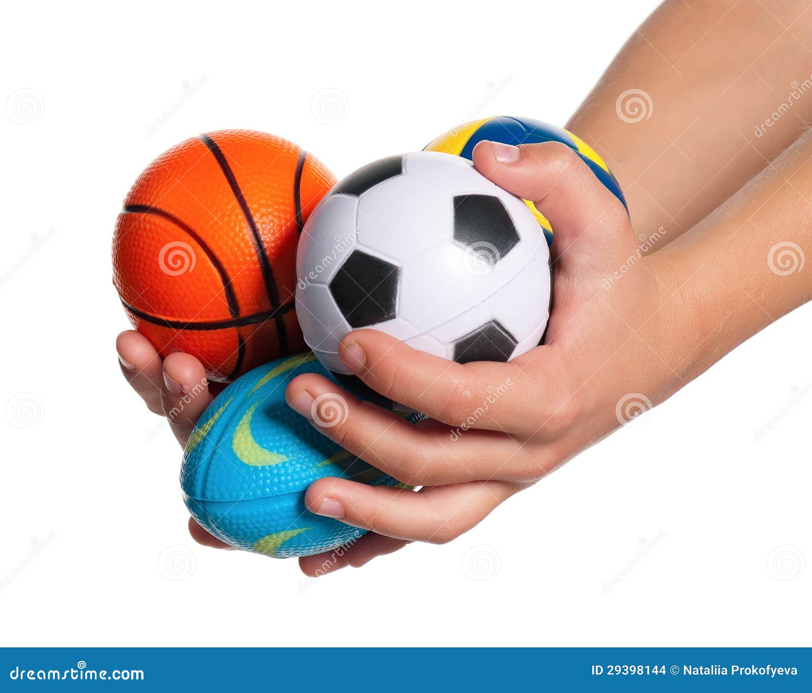 Boy hands with small balls stock photo. Image of little - 29398144