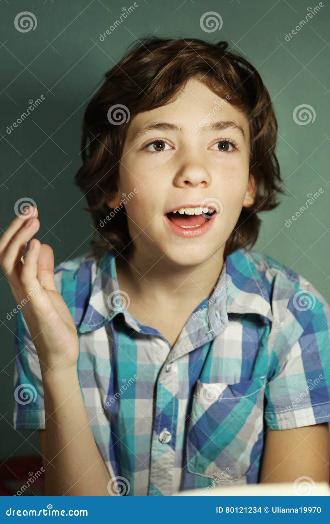 Boy Happy Find Answer To Difficult Question Stock Photo - Image of ...