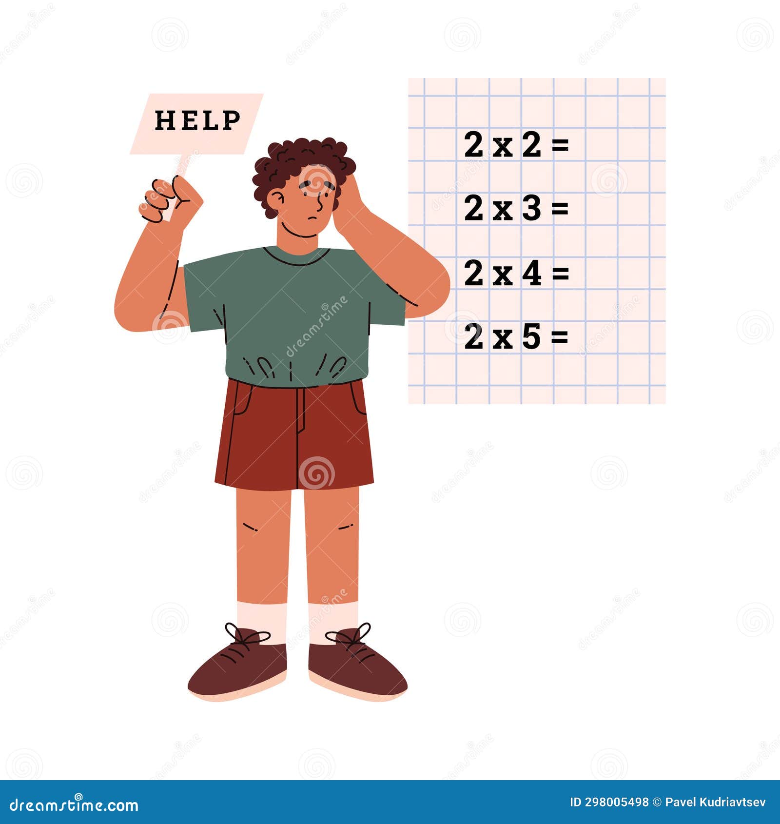 Dyscalculia Concept. Math Disability Banner. Number Dyslexia Horizontal ...