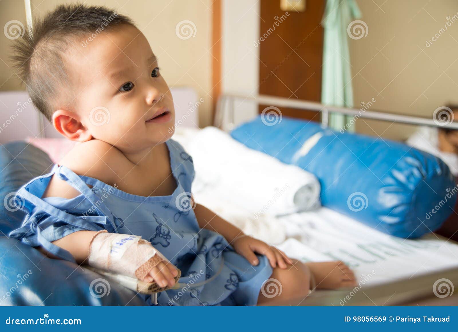 A boy has got sick. stock image. Image of child, medicine - 98056569