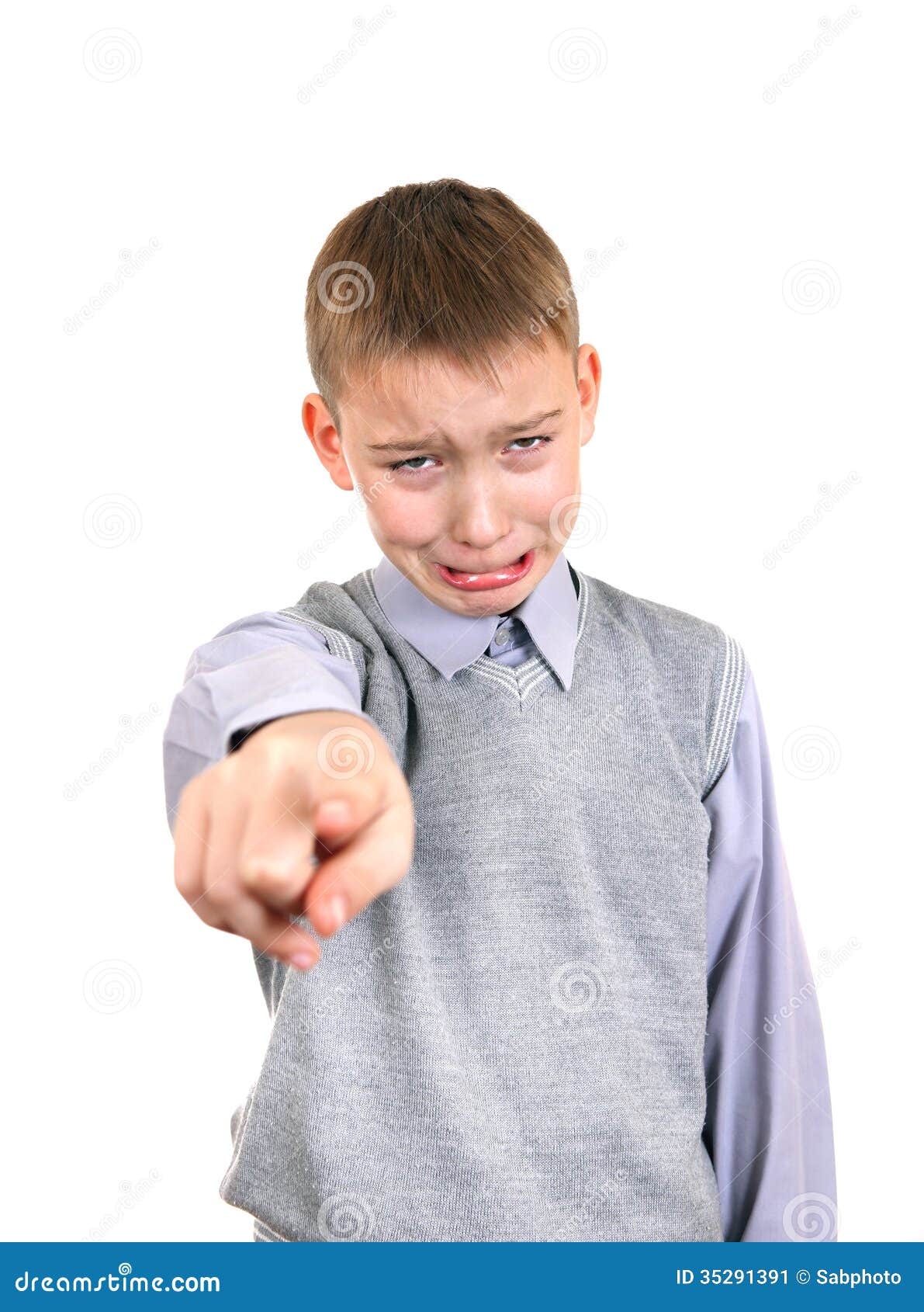 Boy having a Grudge stock image. Image of looking, person - 35291391