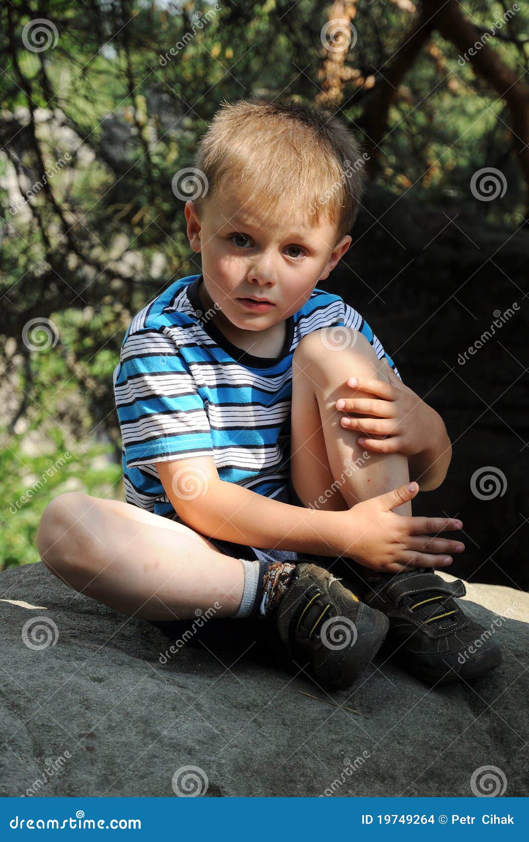 Boy having rest stock photo. Image of trees, outdoor - 19749264