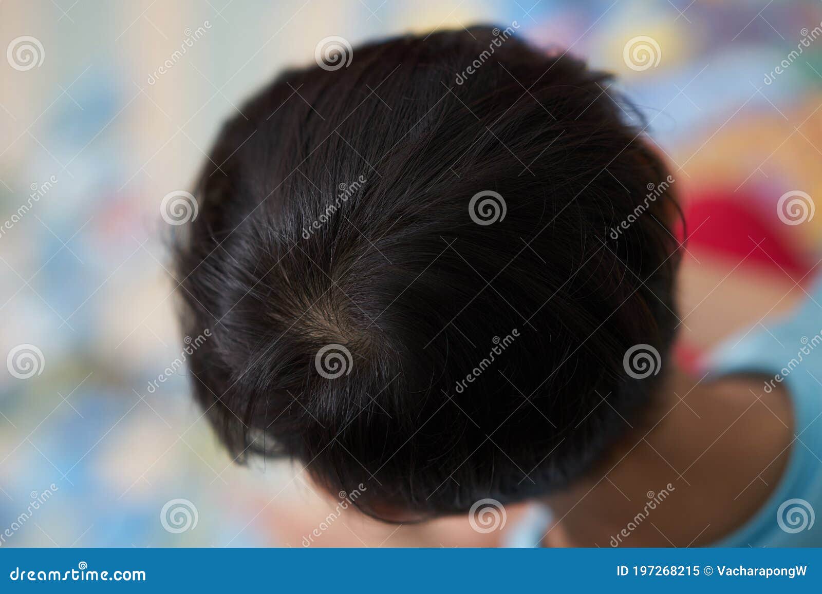 Boy Head Top View ,closed Up,selective Focus Stock Image - Image of ...