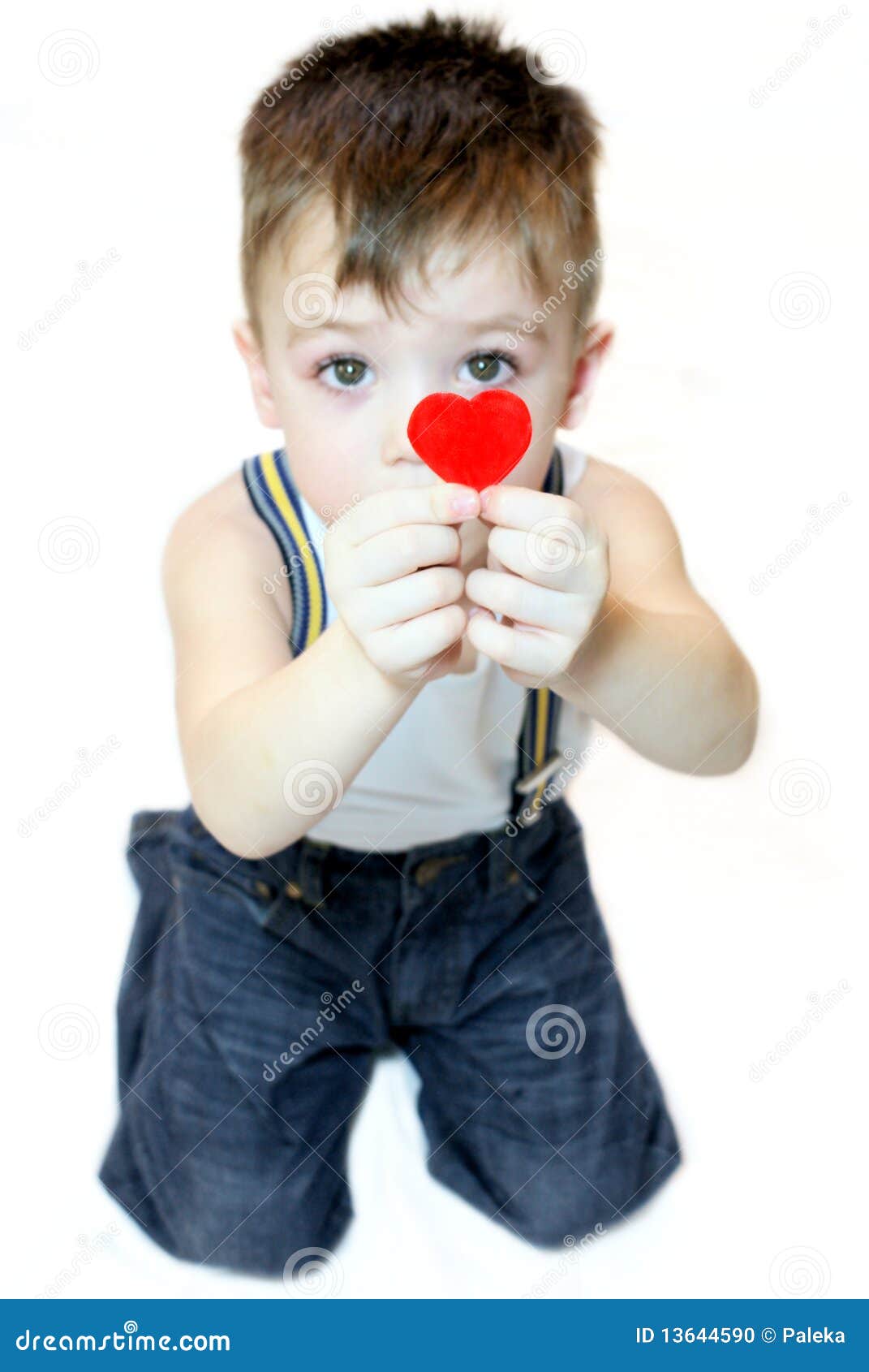 Boy with heart stock photo. Image of family, childhood - 13644590