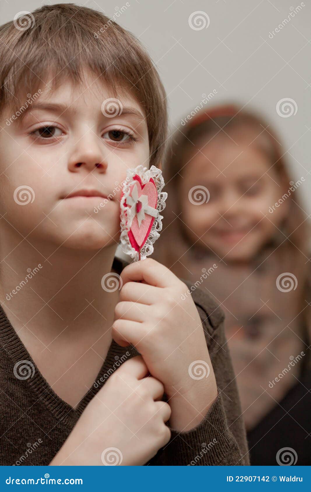 Boy with a heart shape stock photo. Image of ignore, child - 22907142