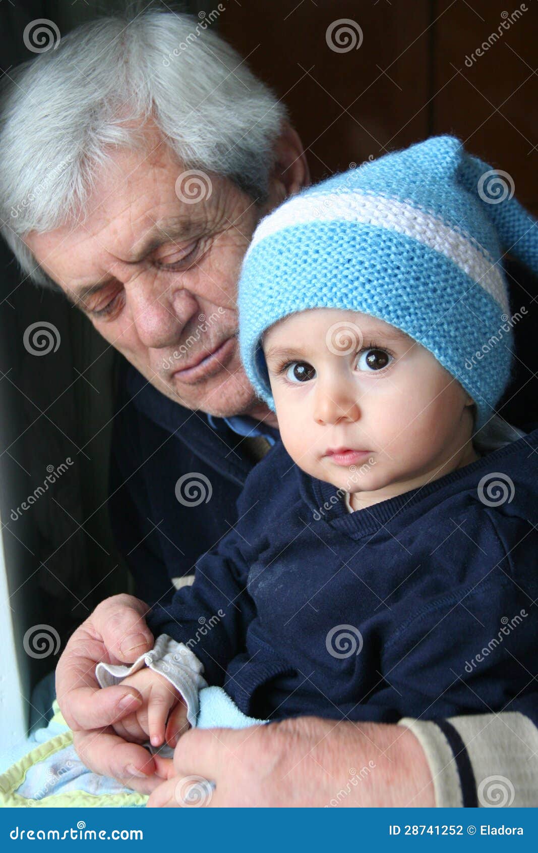 Boy and His Grand Father,portrait Stock Photo - Image of male, father ...