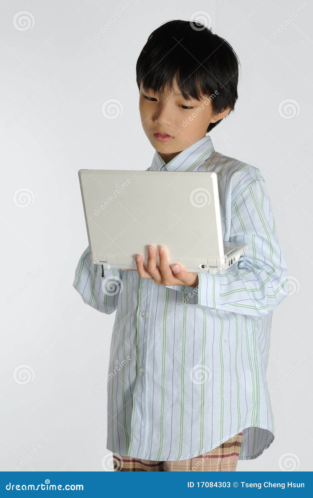 A boy and his laptop stock image. Image of taiwanese - 17084303