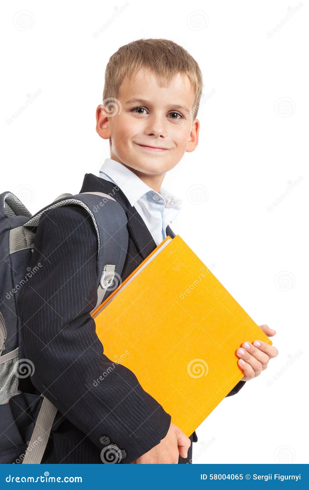 Boy holding books stock image. Image of smile, little - 58004065