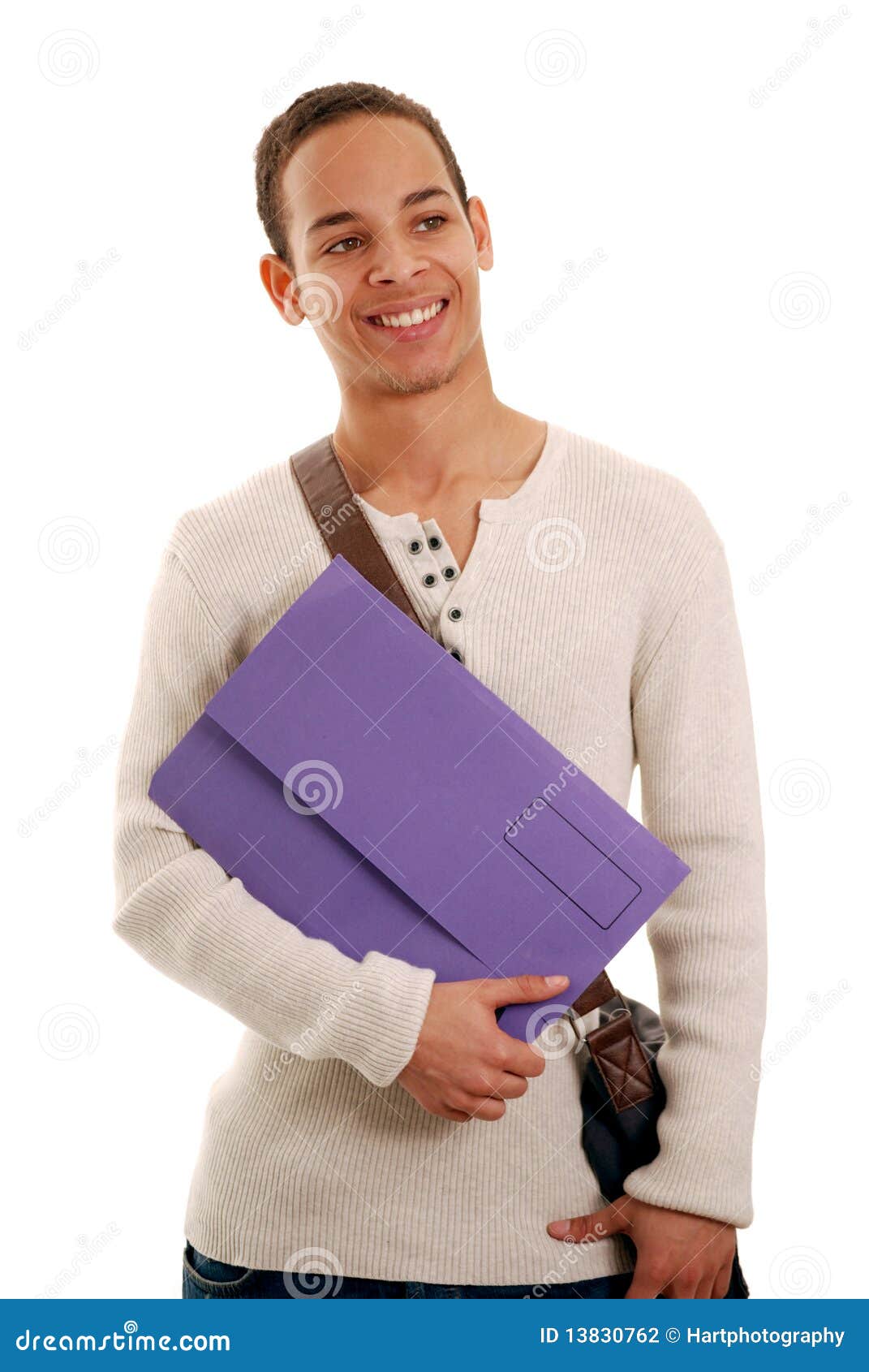 Boy holding folder stock photo. Image of teenage, happy - 13830762