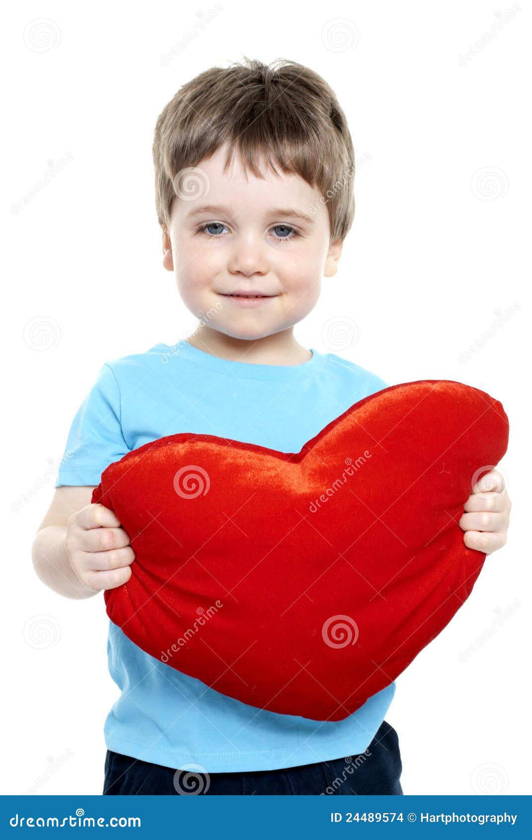 Boy holding heart stock photo. Image of valentines, happiness - 24489574