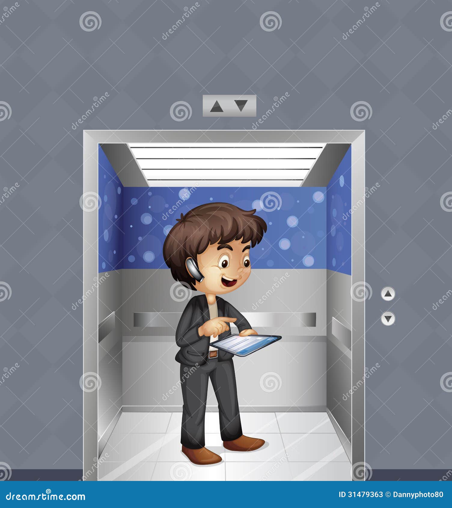 Elevator Clip Art Royalty-Free Illustration | CartoonDealer.com #332457