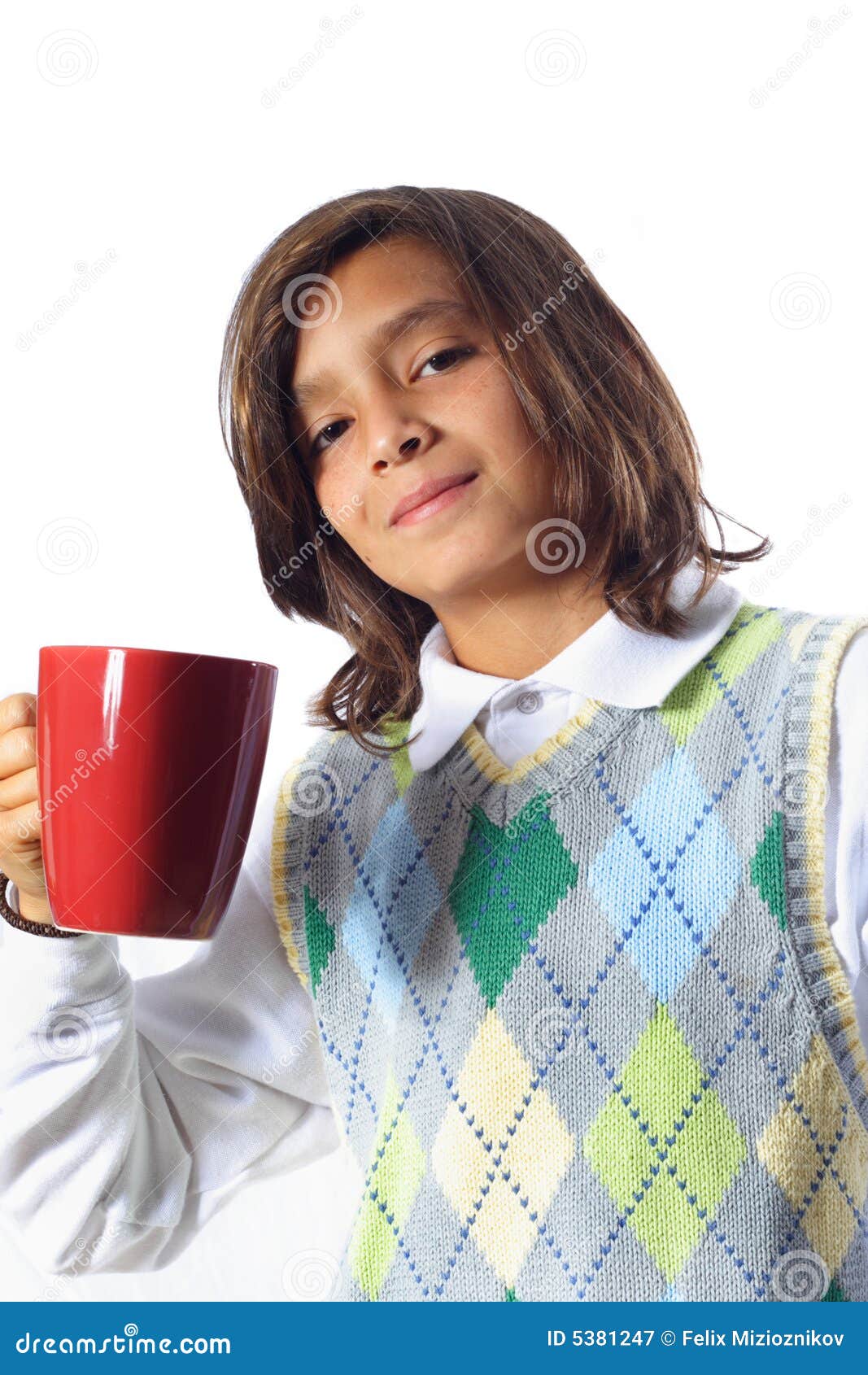 Boy Holding a Mug stock image. Image of coffee, white - 5381247
