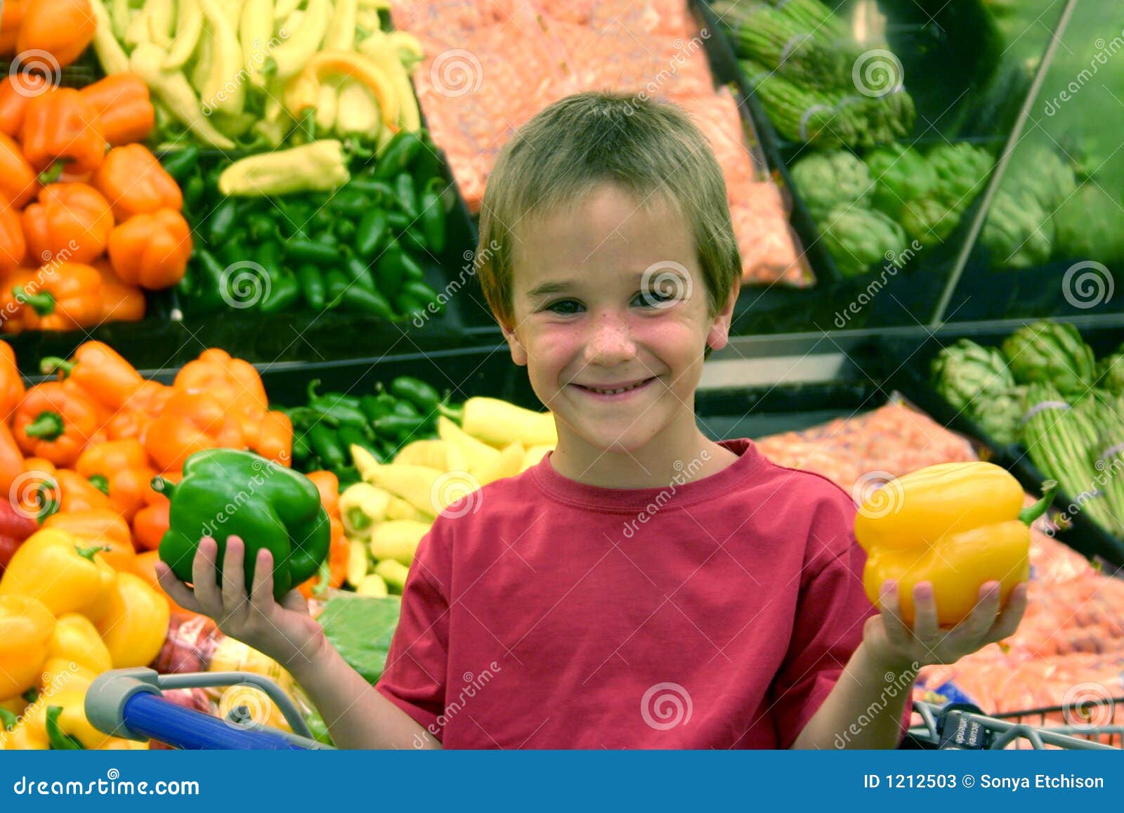 Boy Holding Peppers stock image. Image of boys, children - 1212503