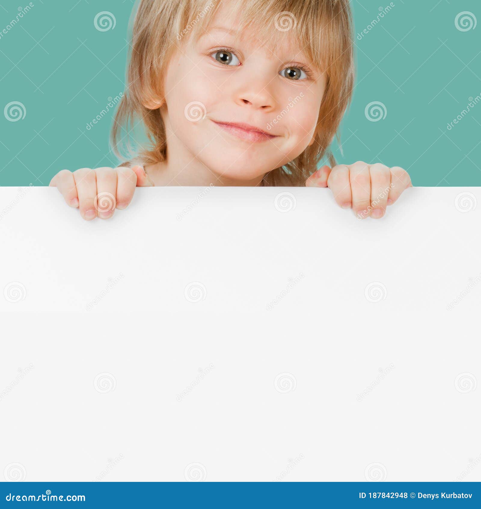 Boy holding placard stock photo. Image of banner, model - 187842948