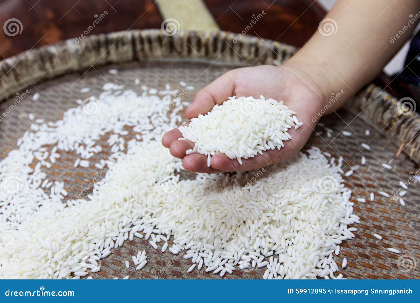 Boy holding rice stock image. Image of grow, fresh, crop - 59912095