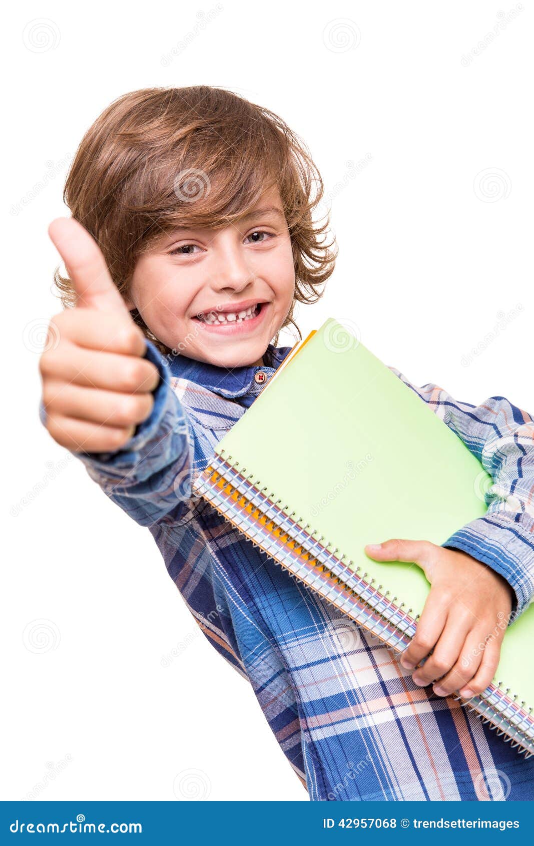 Boy holding school books stock photo. Image of little - 42957068