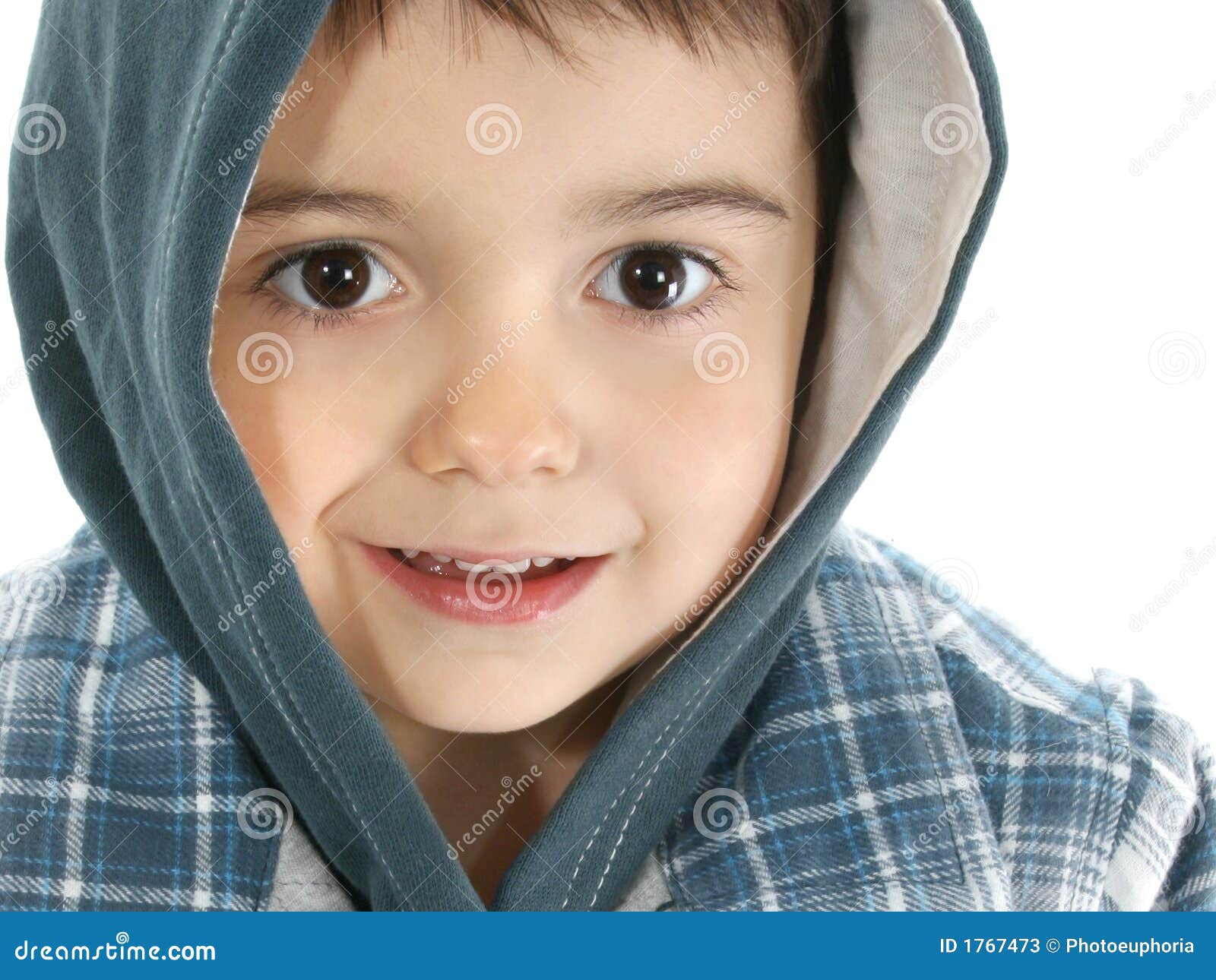 Boy with Hooded Jacket stock image. Image of three, male - 1767473