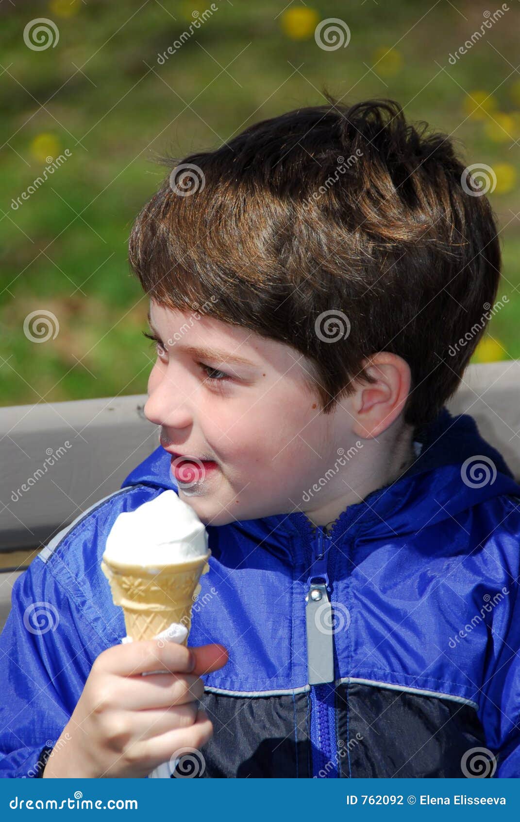 Boy with ice cream stock photo. Image of sweet, smile, child - 762092