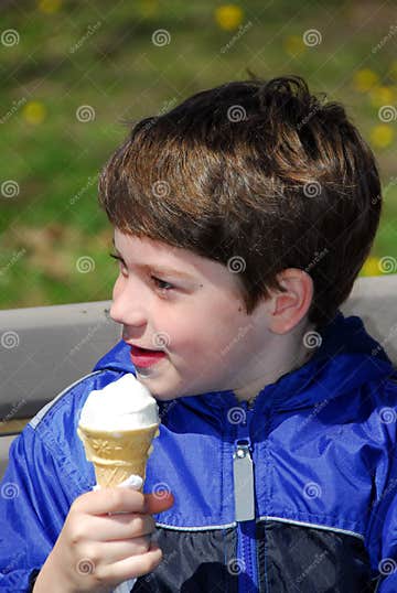 Boy with ice cream stock photo. Image of sweet, smile, child - 762092