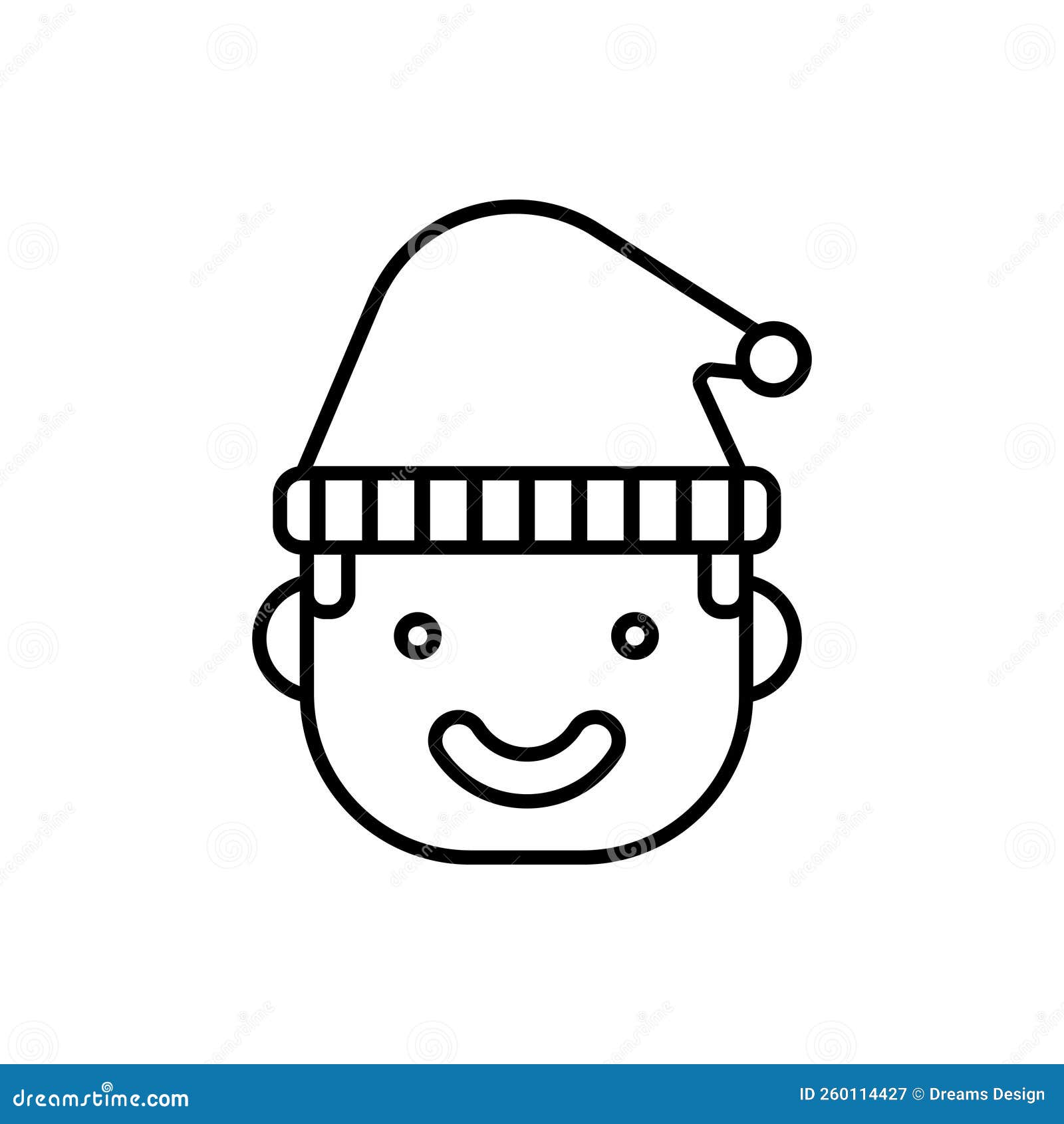 Boy Icon Outline Style Design Vector Stock Vector - Illustration of ...