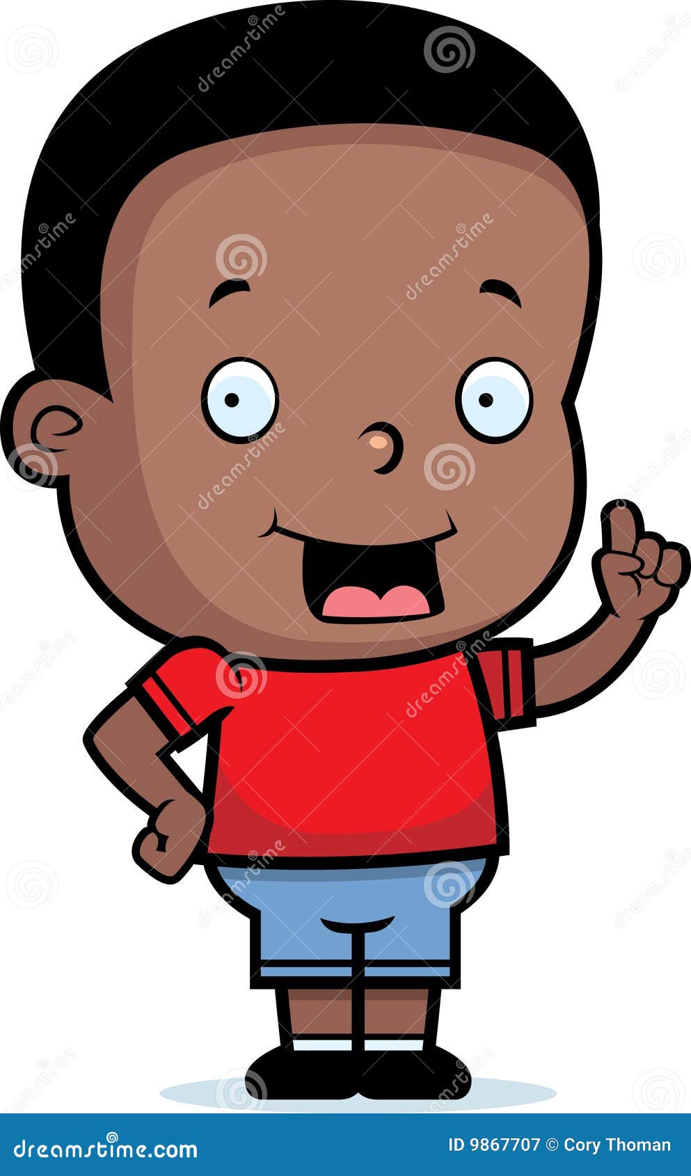 Boy Idea stock vector. Illustration of idea, exclaim, child - 9867707