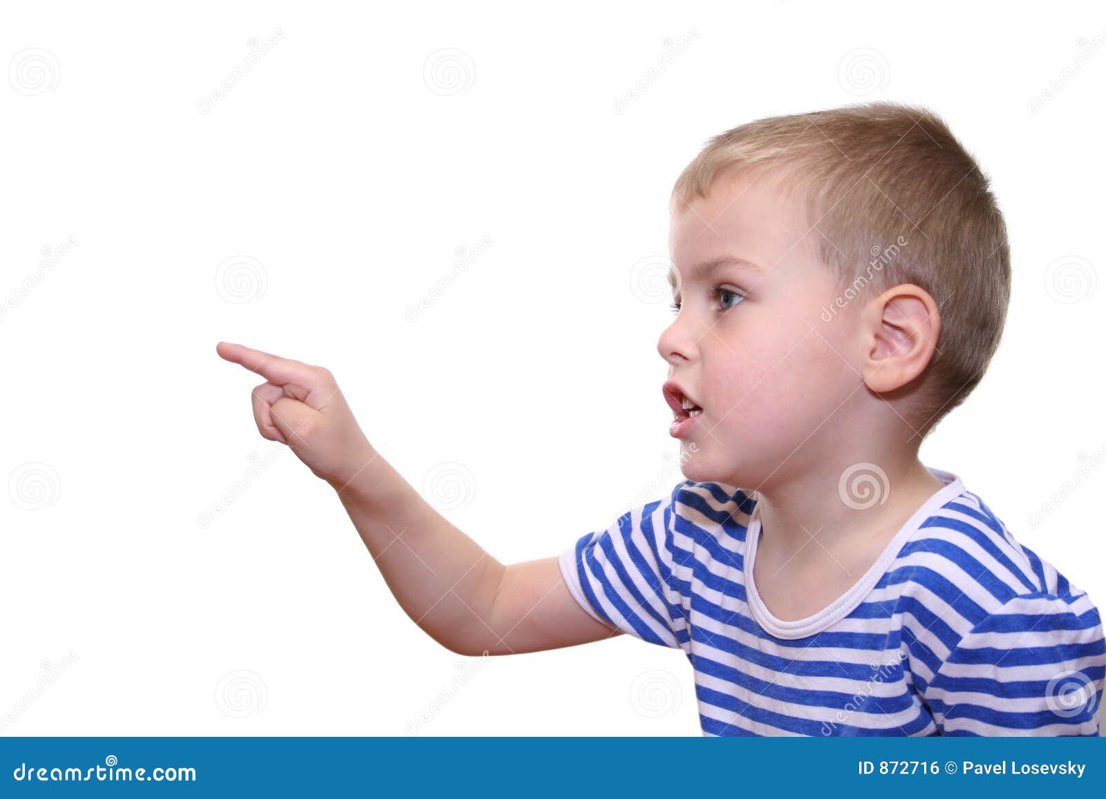 Boy with indexfinger stock photo. Image of shirt, people - 872716