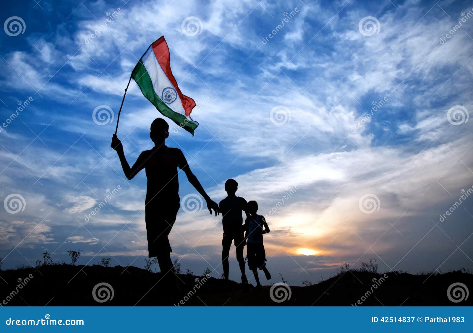 Boy with Indian National Flag Stock Image - Image of india, kids: 42514837