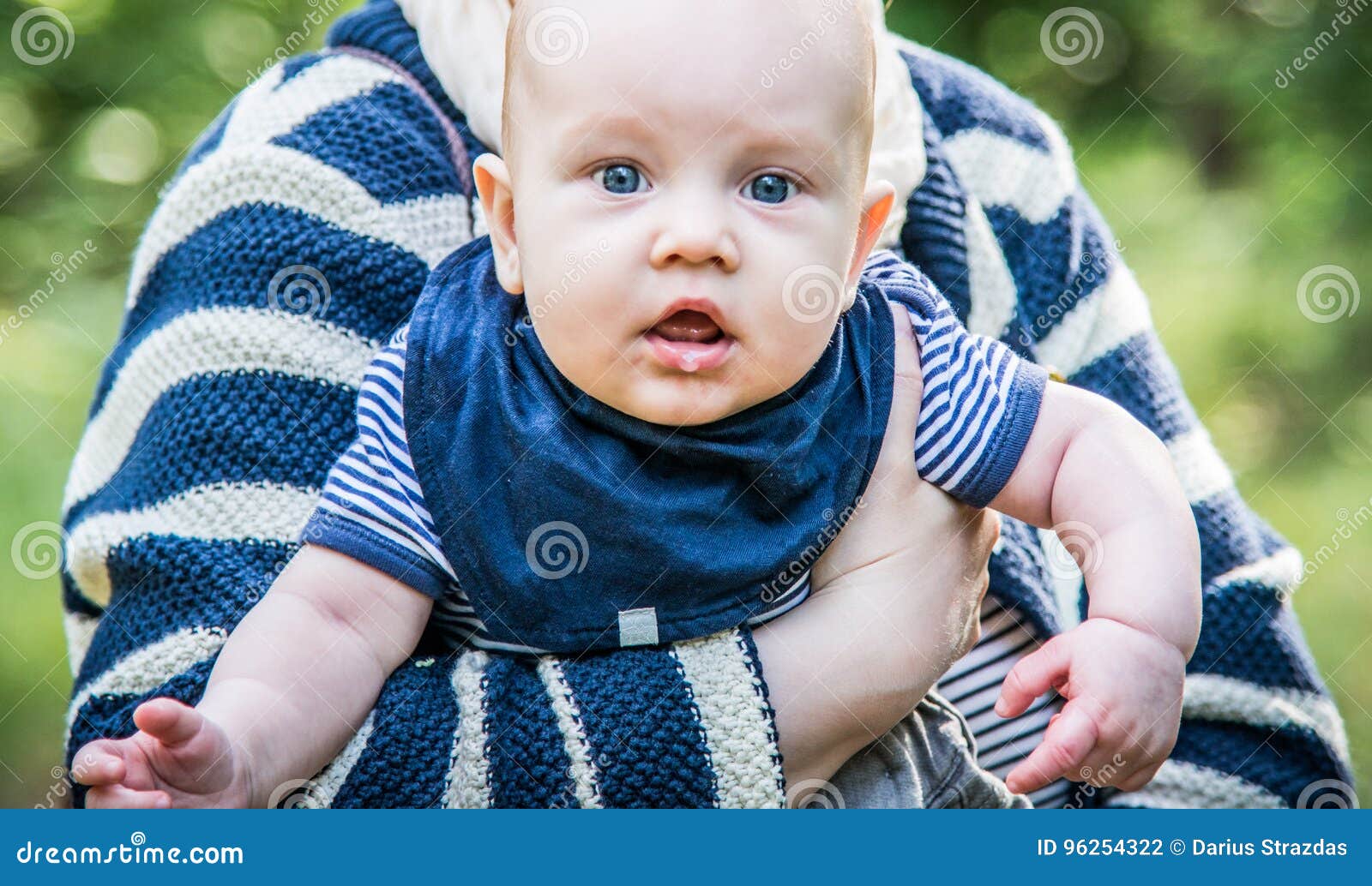 Boy infant in forest stock photo. Image of infant, nature - 96254322