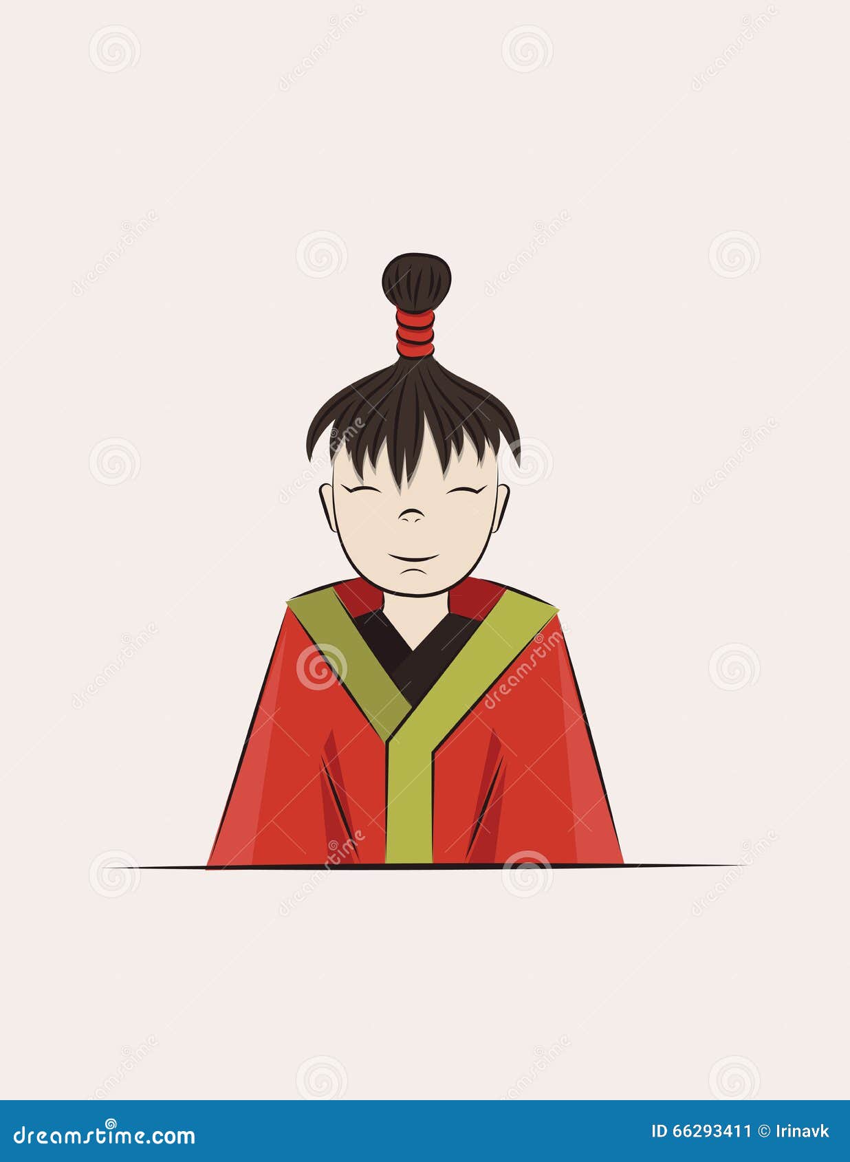 Boy of Japan stock vector. Illustration of icon, asia - 66293411