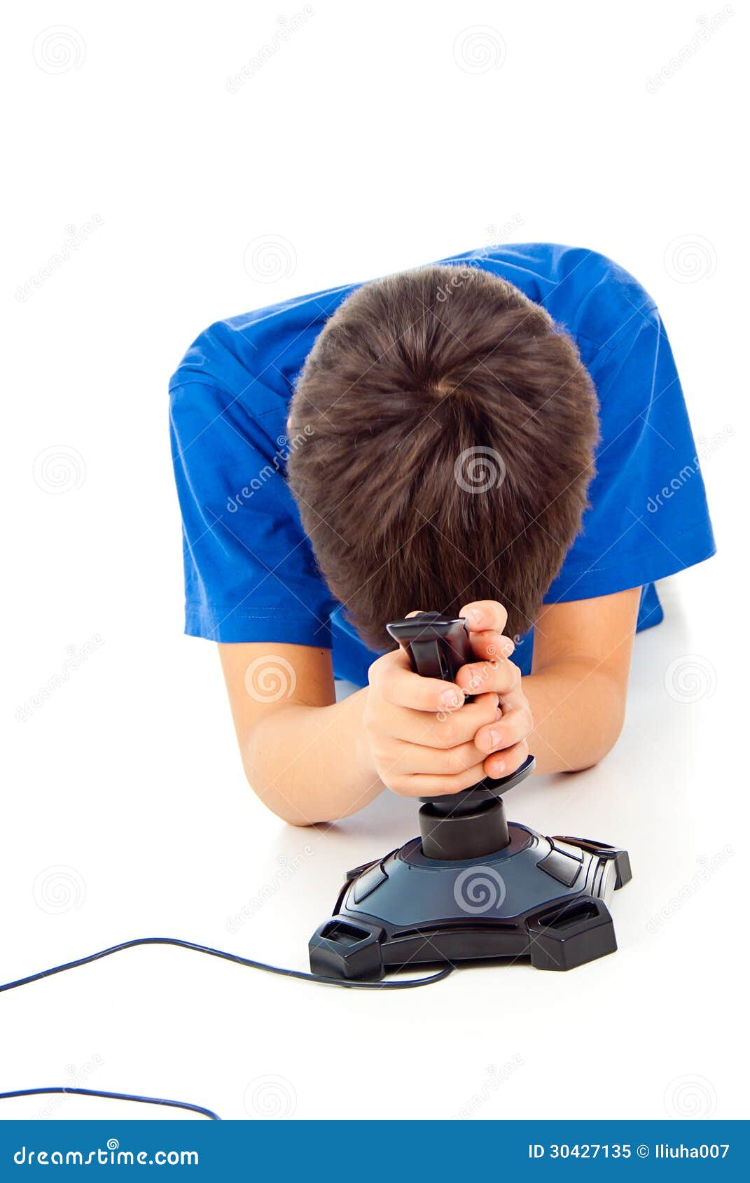 Boy with a joystick stock image. Image of beautiful, controller - 30427135