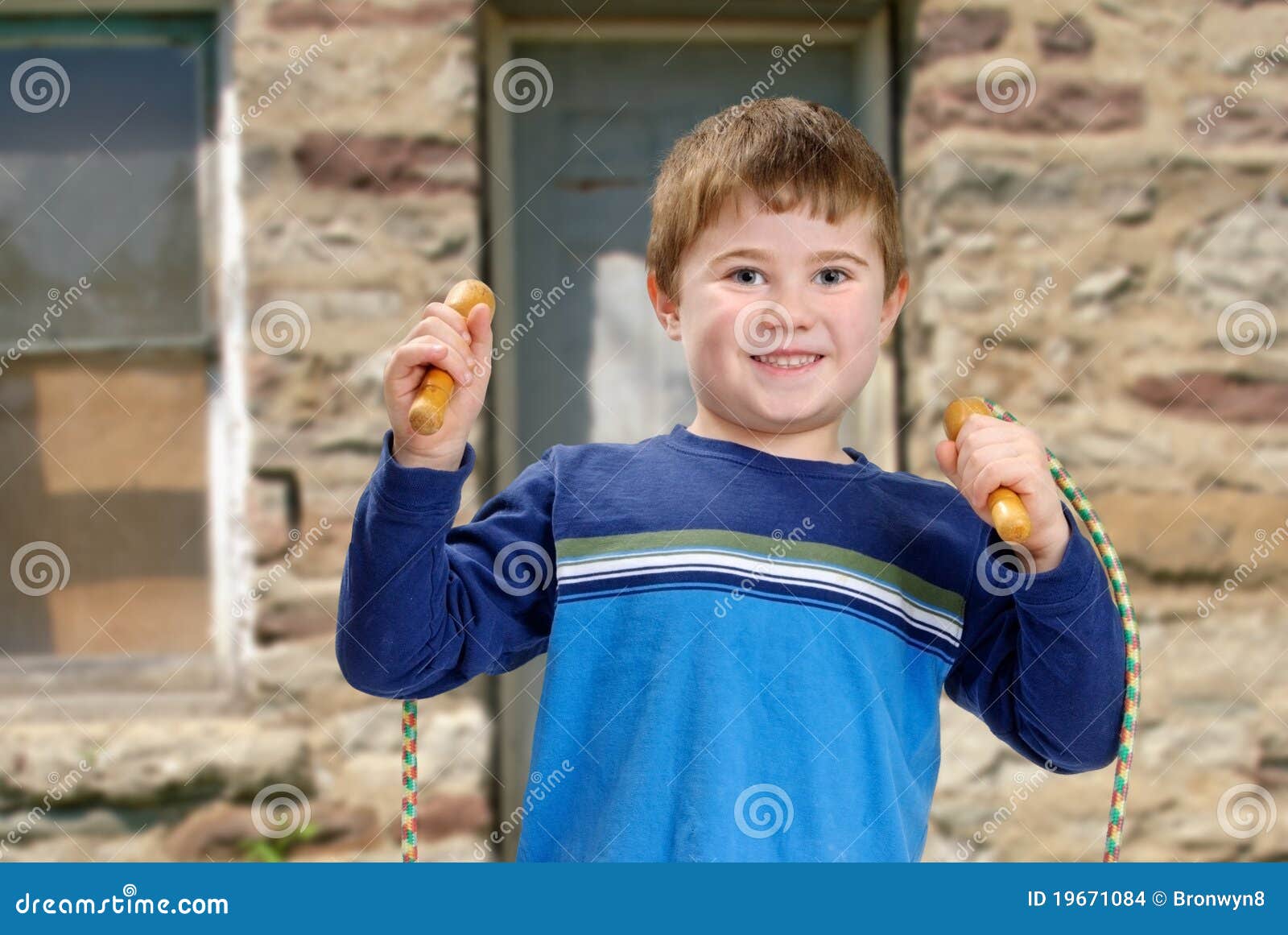 Boy with Jump Rope stock photo. Image of rope, outdoors - 19671084