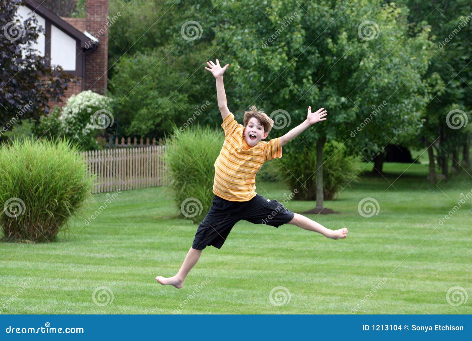Boy Jumping stock photo. Image of children, male, offspring - 1213104