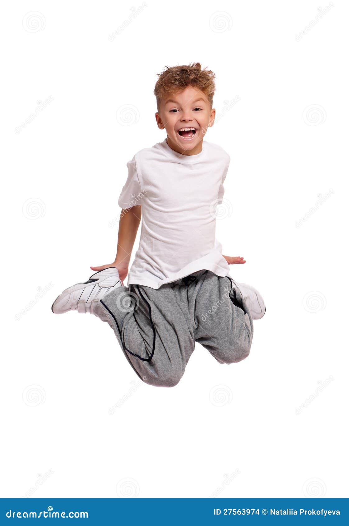 Boy jumping stock photo. Image of master, fitness, beautiful - 27563974