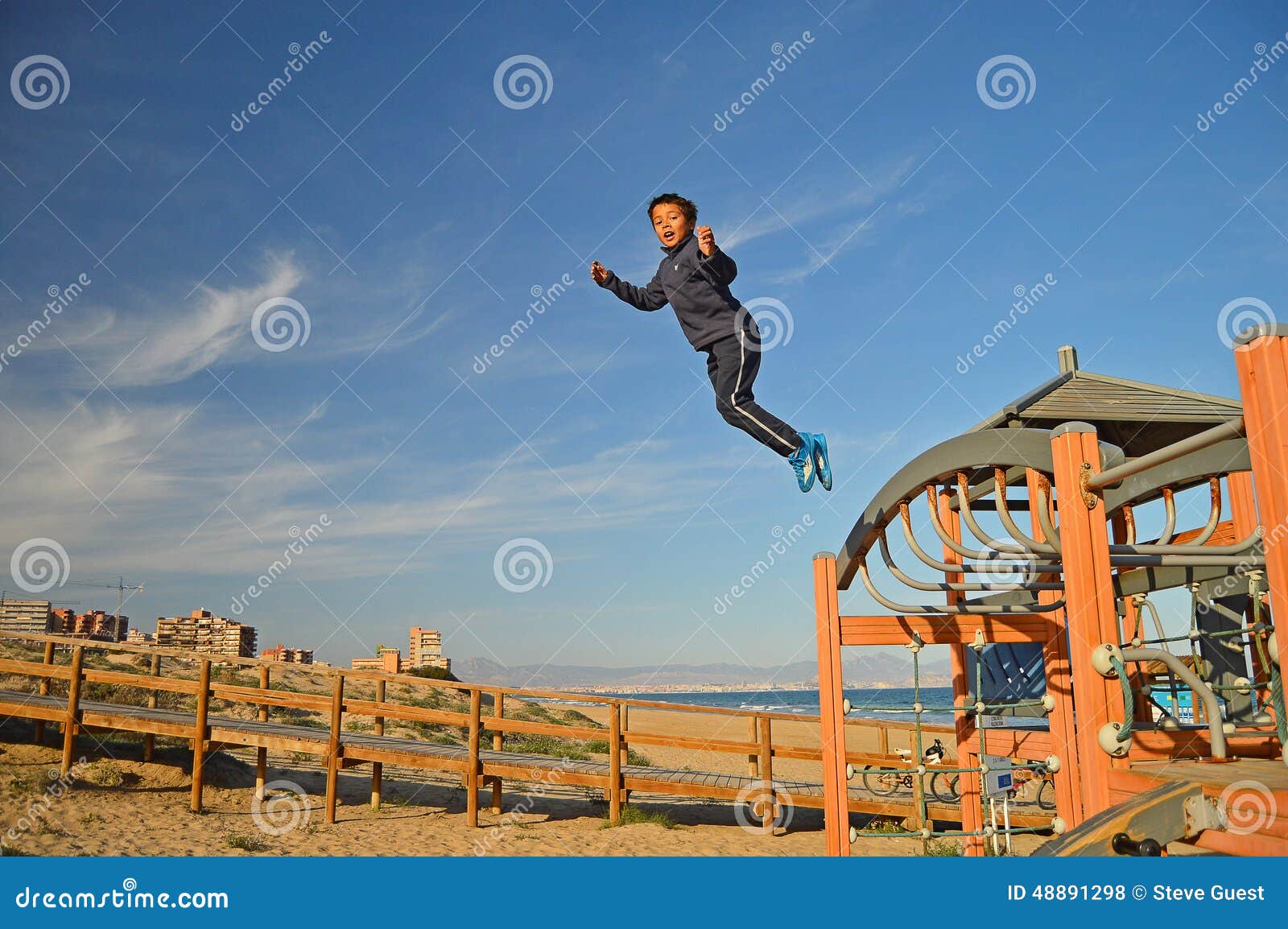 Boy Jumping stock photo. Image of industry, backdrop - 48891298