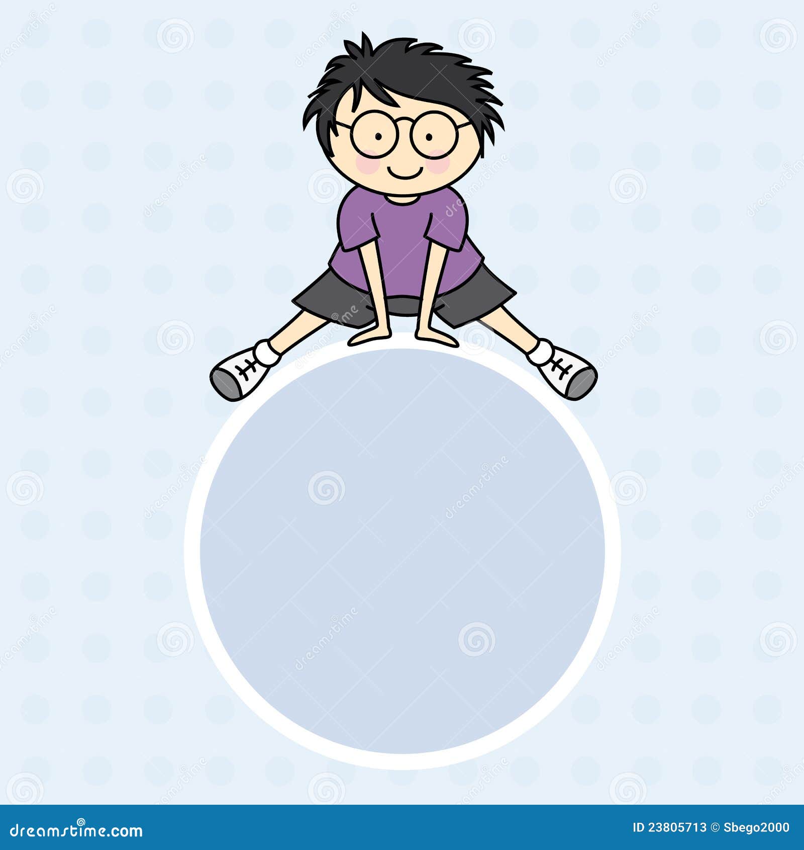 Boy jumping. Frame stock vector. Illustration of anniversary - 23805713