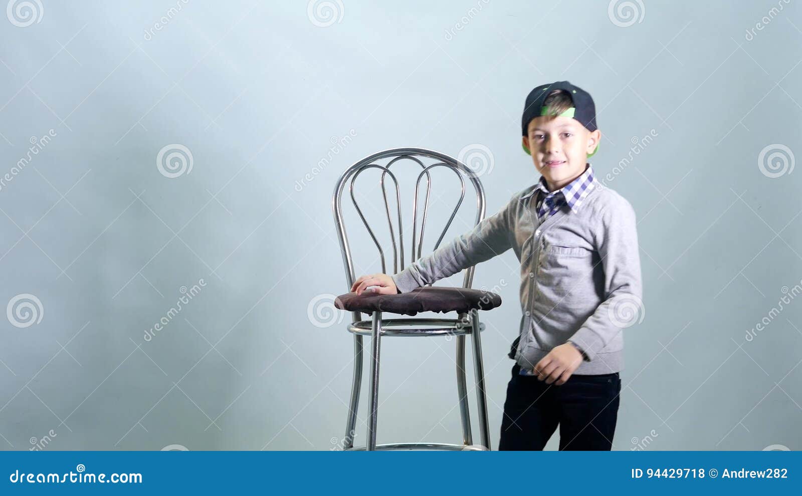 Boy Jumping Off a Chair and Goes Stock Footage - Video of clamber, jump ...