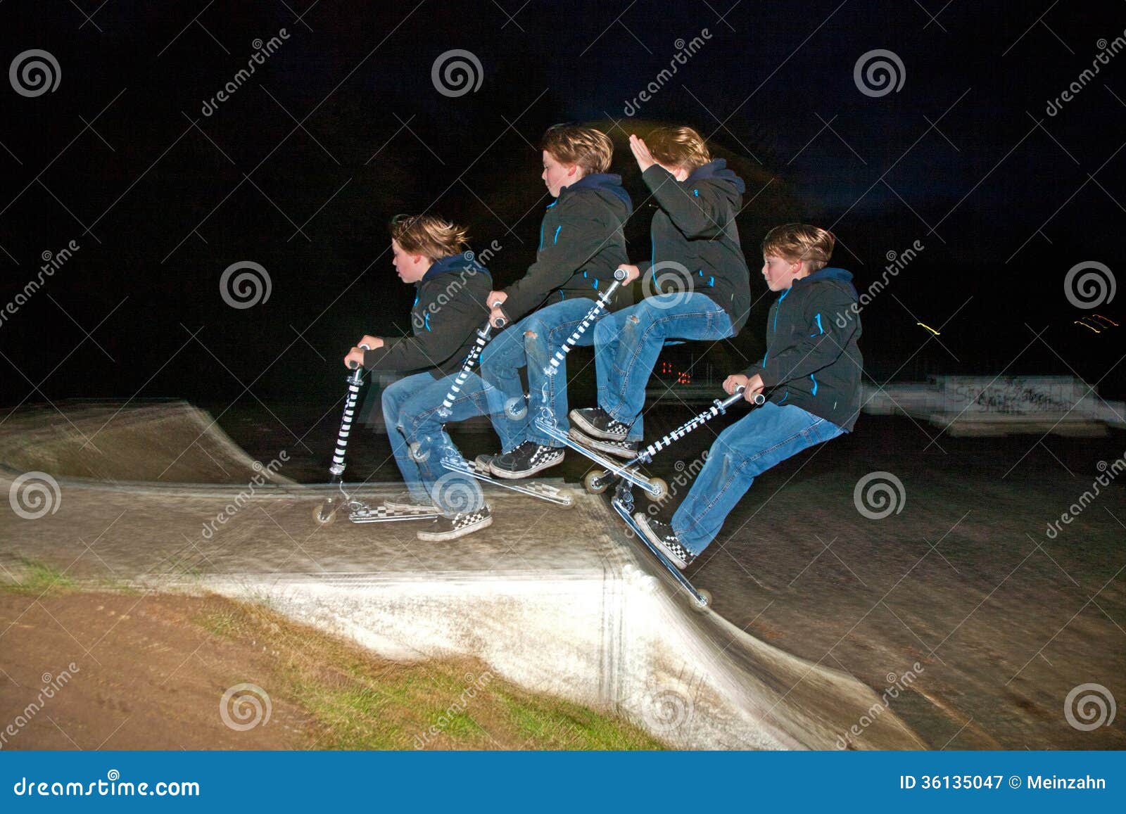 Boy jumping over a ramp stock image. Image of ramp, child - 36135047