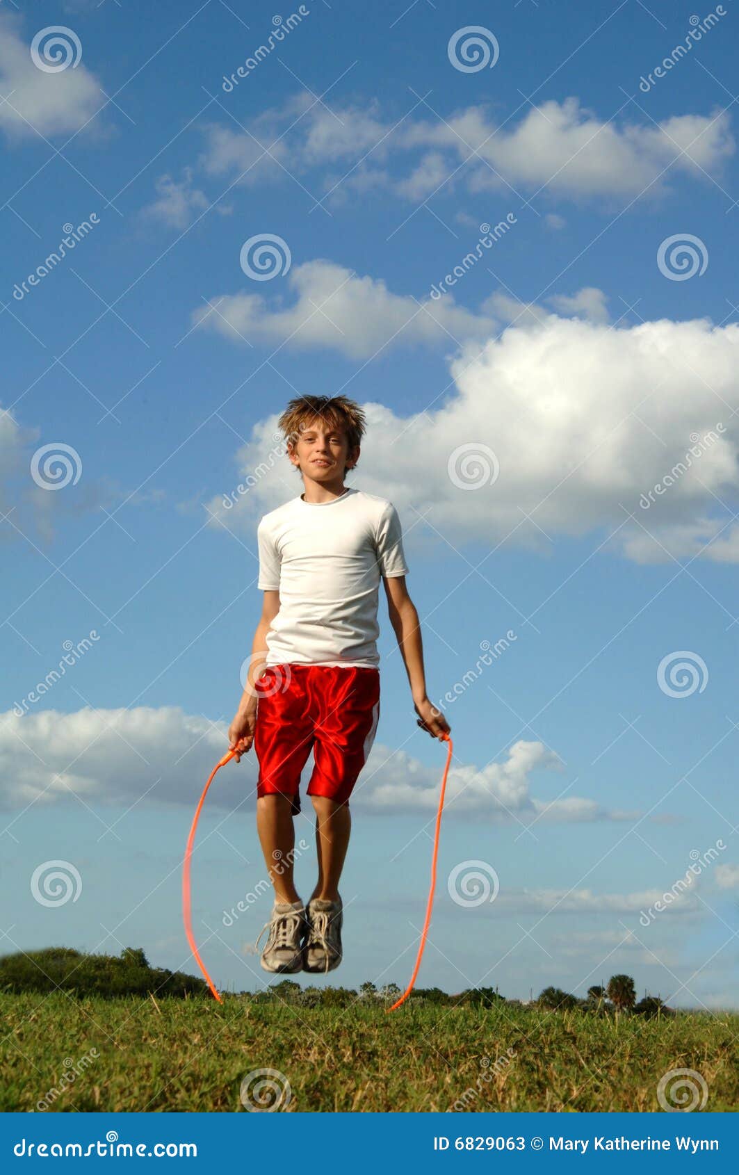 Boy jumping rope stock image. Image of jump, active, child - 6829063