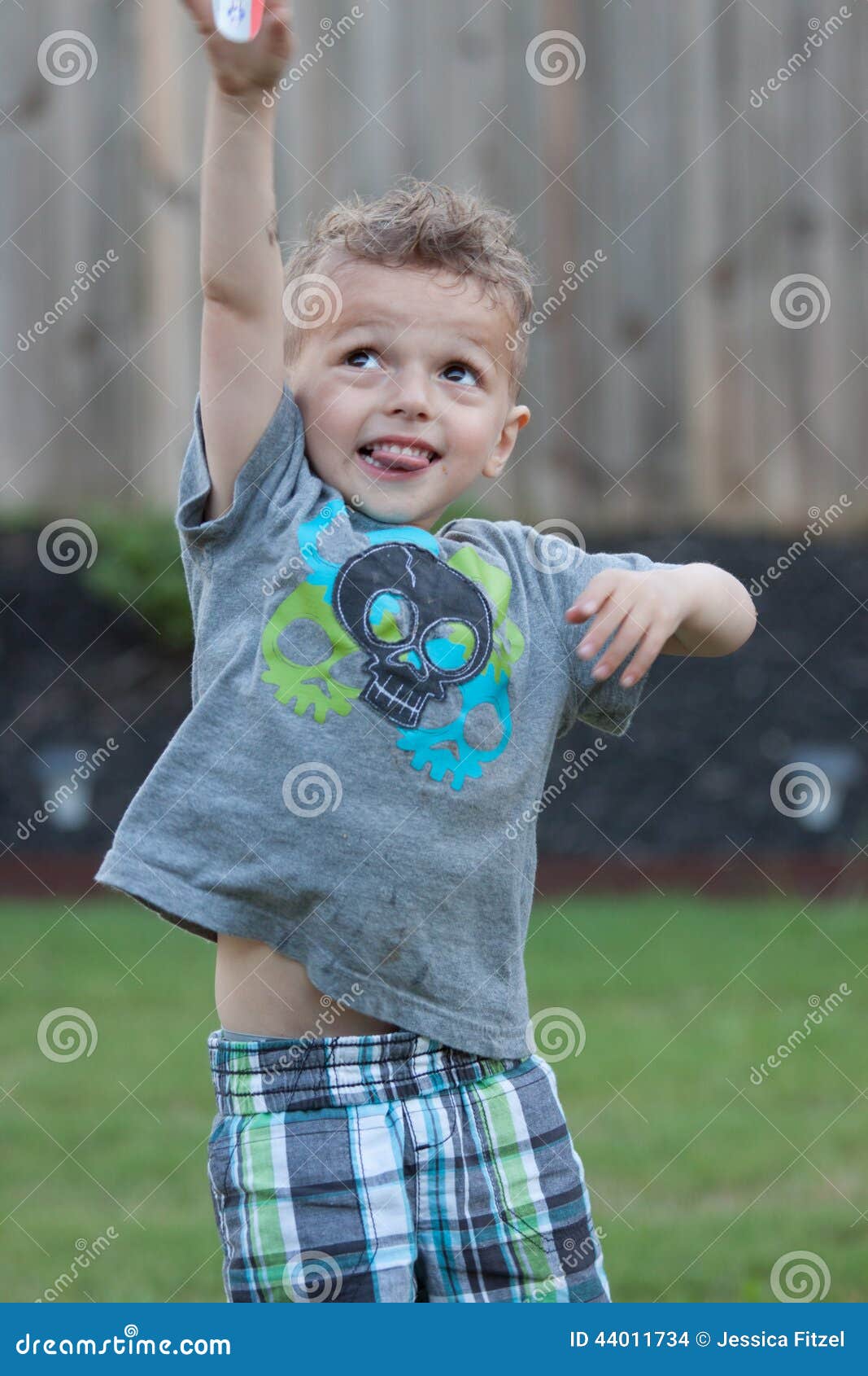 Boy jumping stock photo. Image of smile, ball, toddler - 44011734