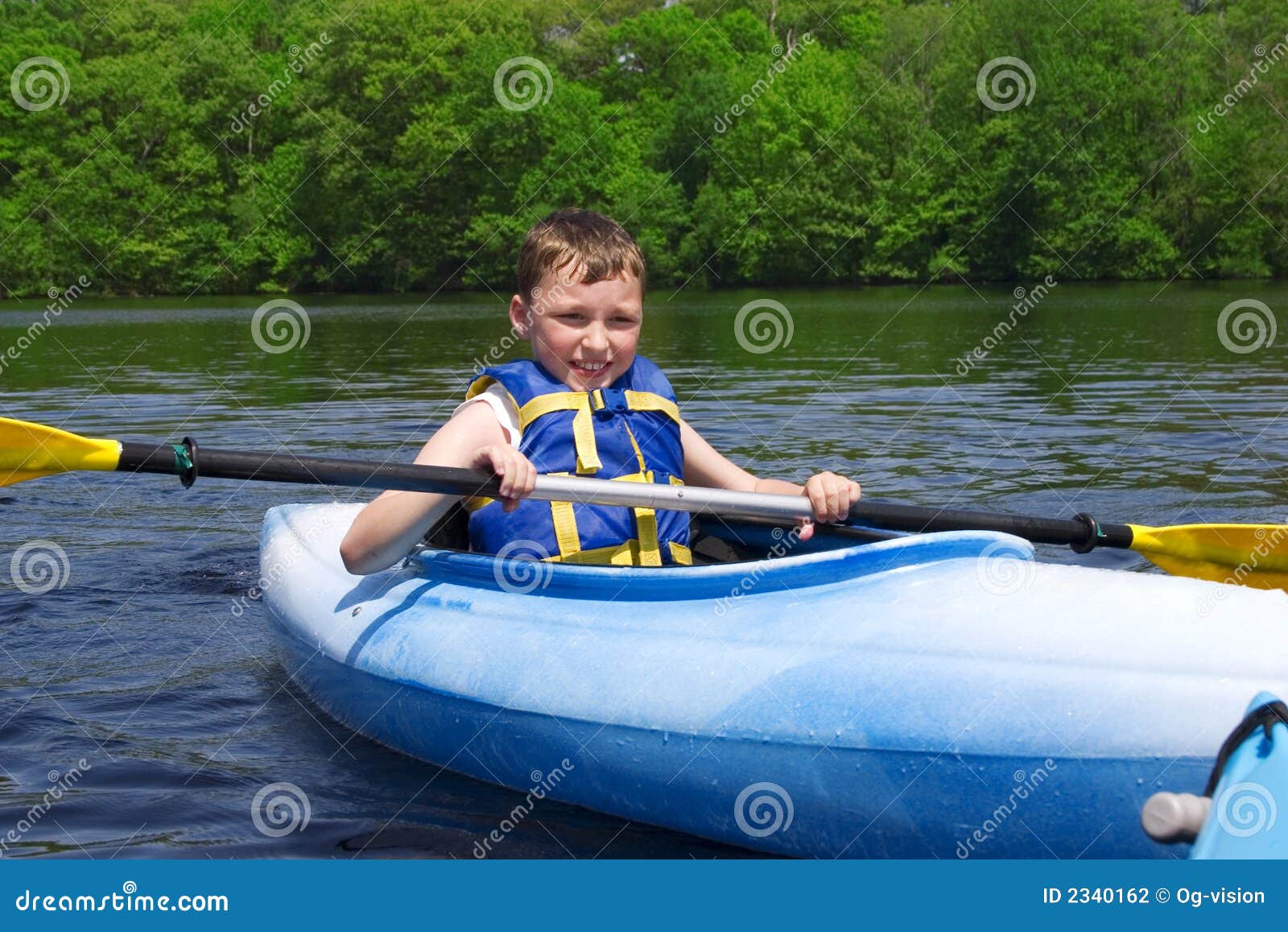 Boy kayaking stock photo. Image of active, river, life - 2340162