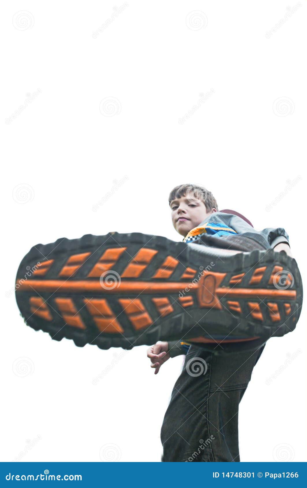 Boy kick stock image. Image of smile, parents, kindergarten - 14748301