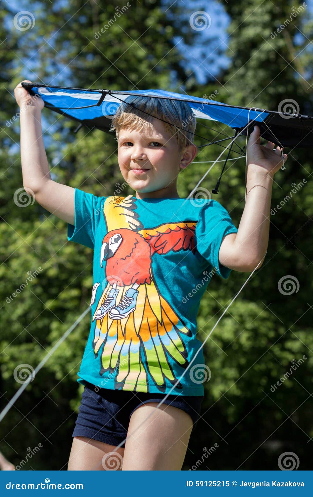 Boy with kite stock image. Image of season, happiness - 59125215