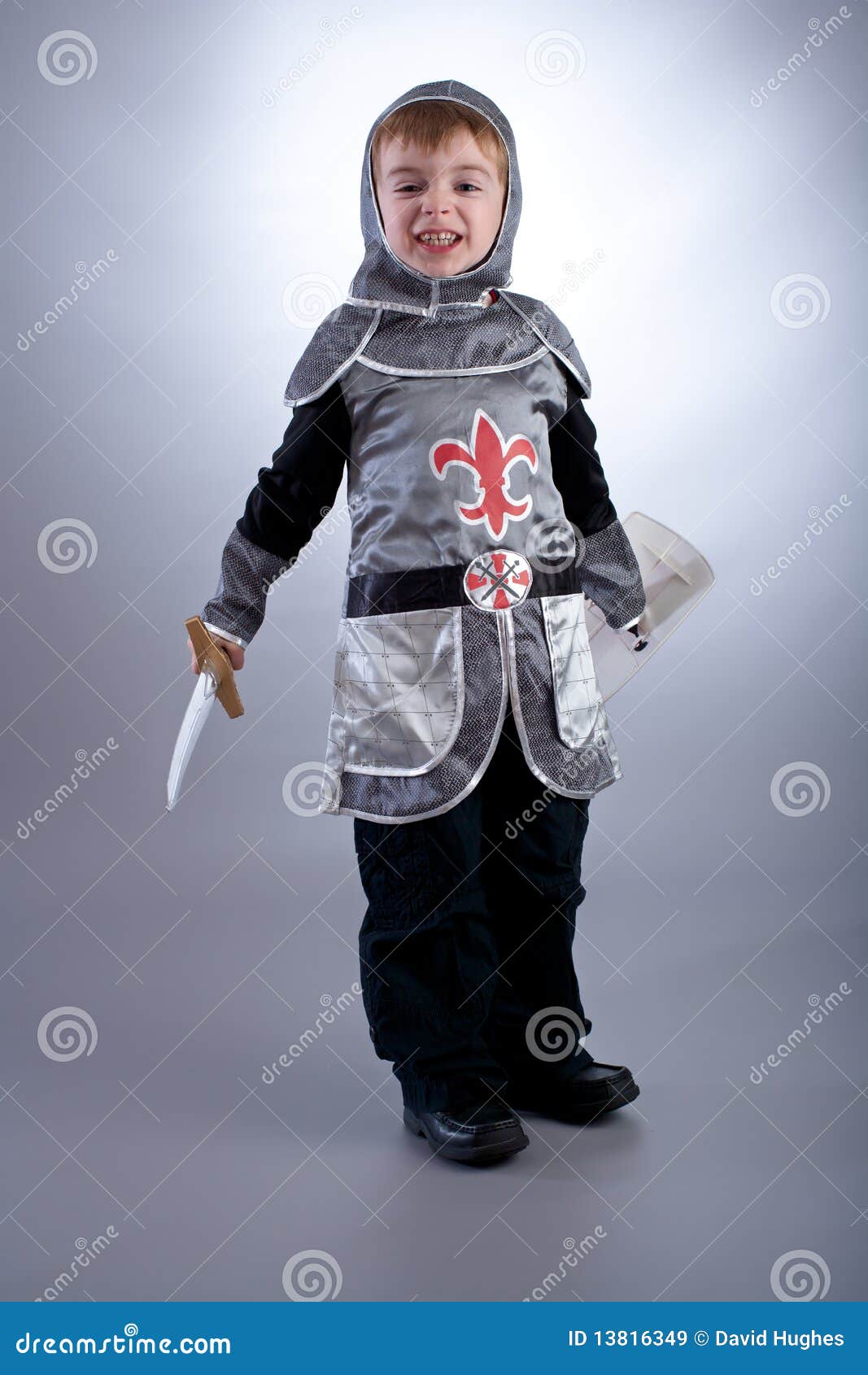 Boy Knight stock image. Image of helmet, happy, outfit - 13816349