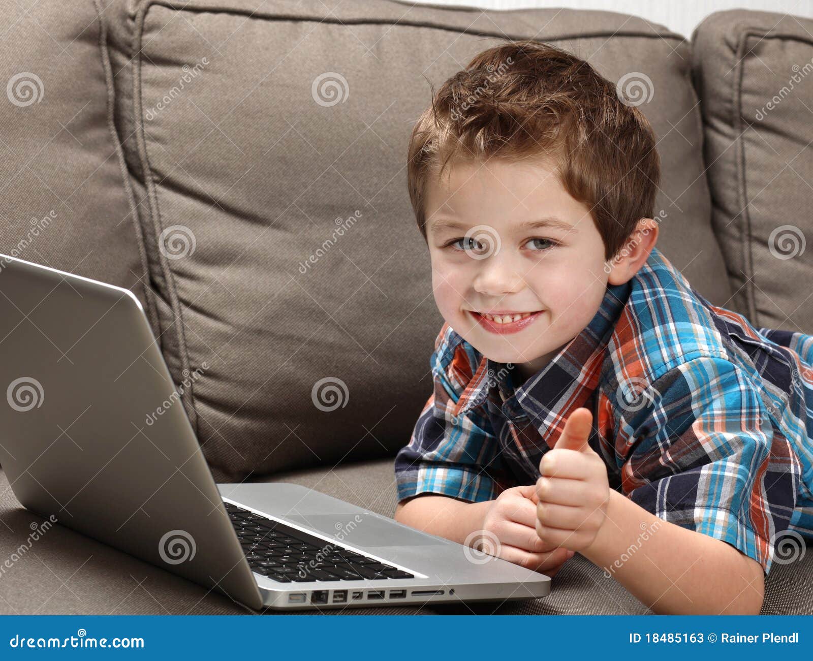 Boy with laptop stock image. Image of computer, caucasian - 18485163