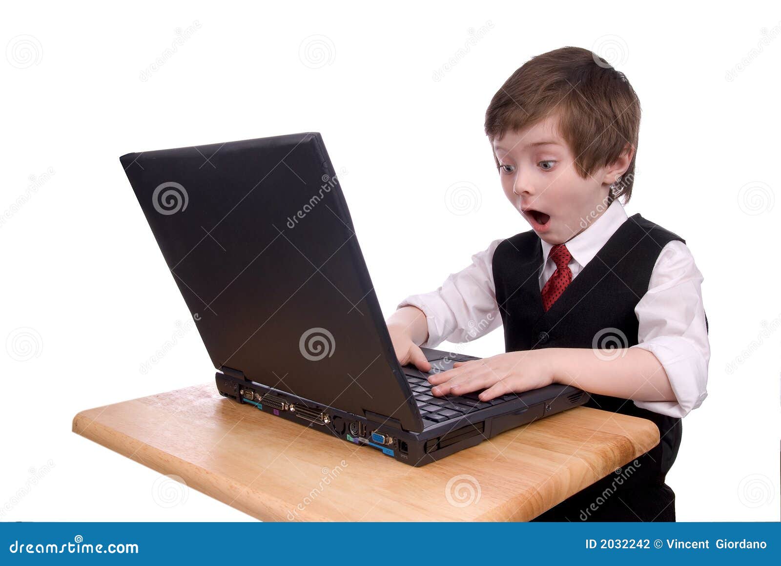 Boy on a laptop computer stock photo. Image of personality - 2032242