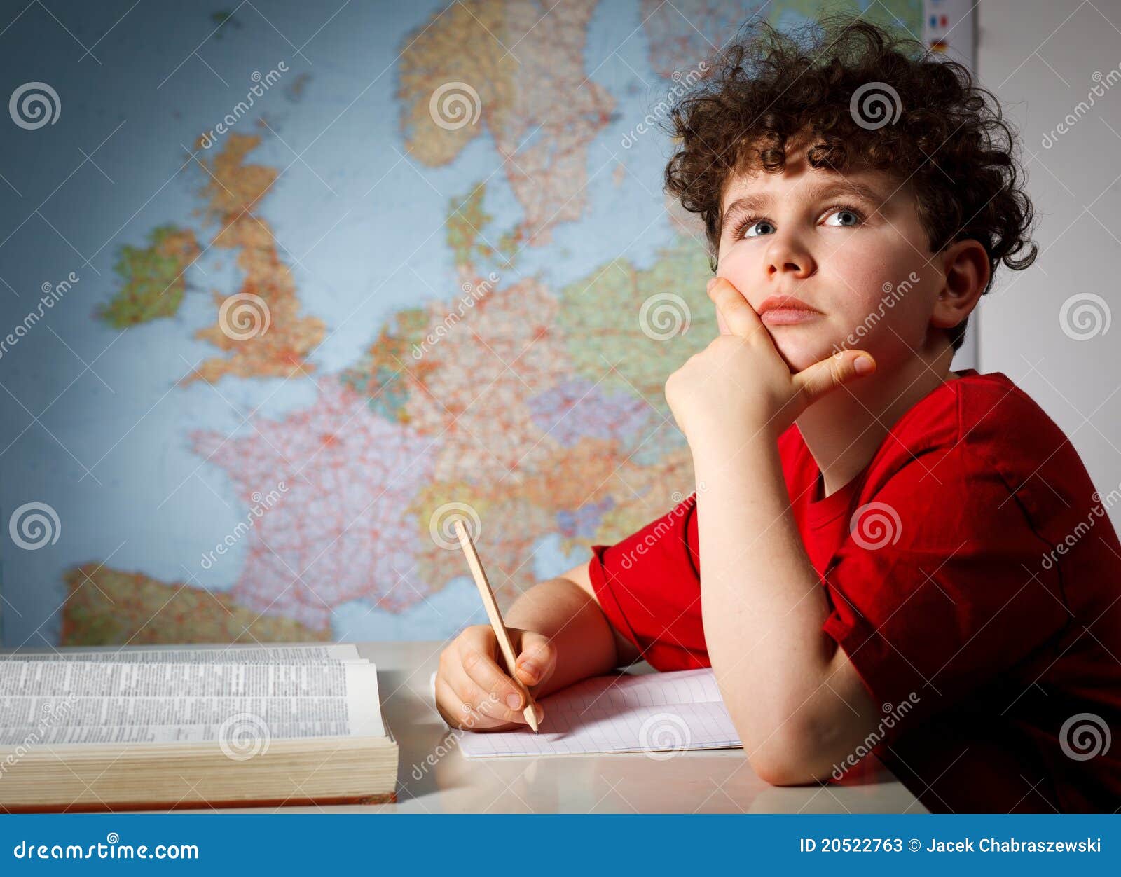 Boy learning stock image. Image of schoolchild, class - 20522763