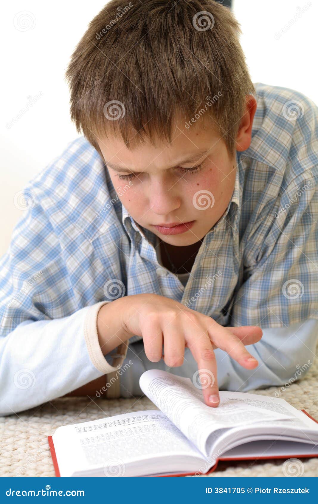 Boy learning on the floor stock image. Image of creative - 3841705