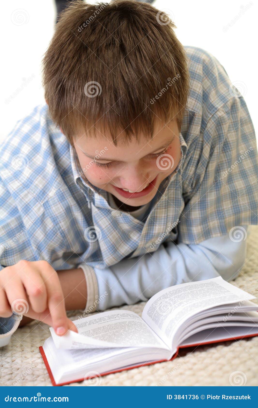 Boy Learning On The Floor Picture. Image: 3841736
