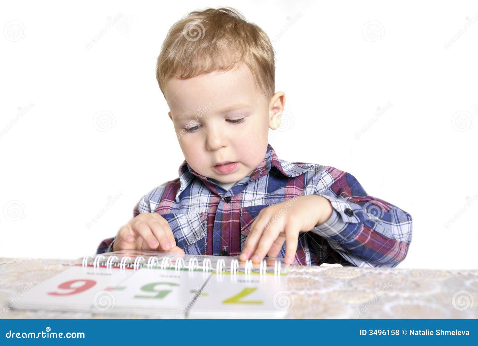 Boy learning numbers stock photo. Image of white, caucasian - 3496158